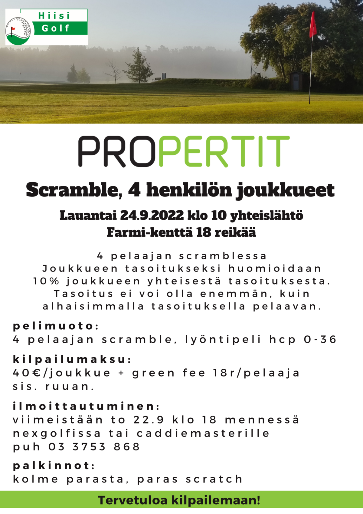 Propertit Oy 4hl Scramble Hiisi Golf Propertit Oy 4hl Scramble Hiisi Golf